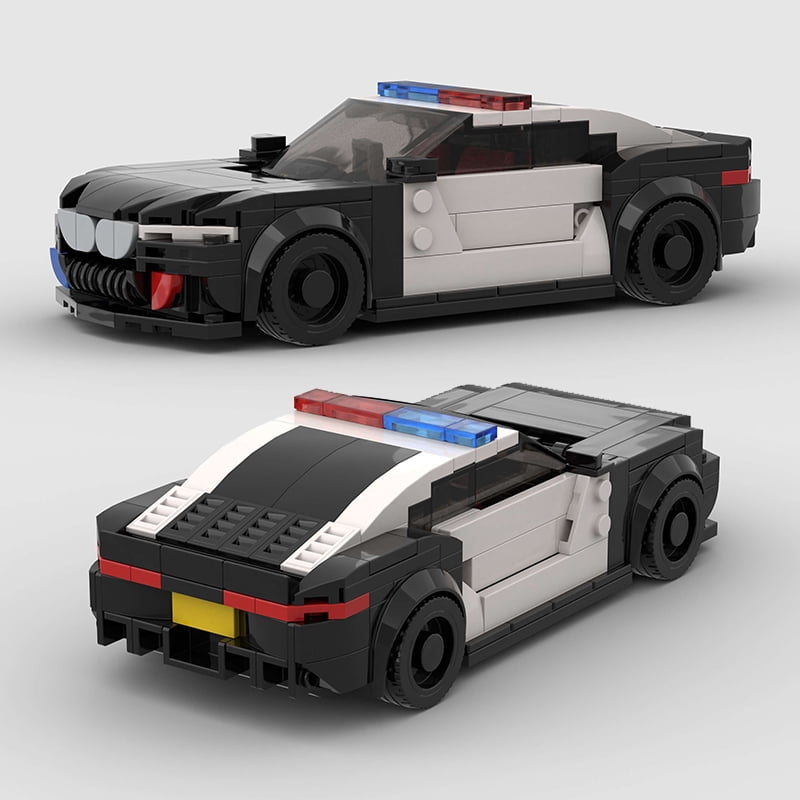 City Police Cars Moc Rescue Vehicle SWAT Patrol M8 Building Blocks ...