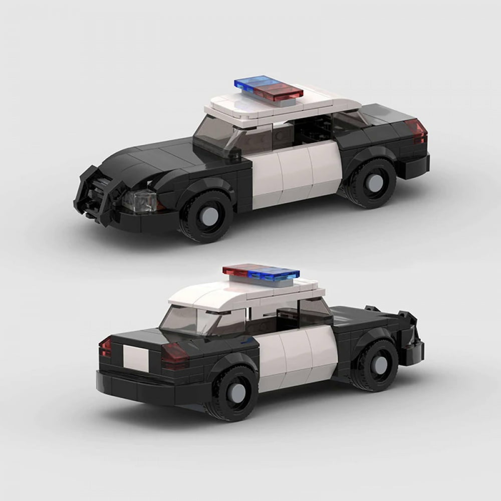City Police Cars Victoria MOC Vehicle SWAT Patrol Building Blocks Speed ...