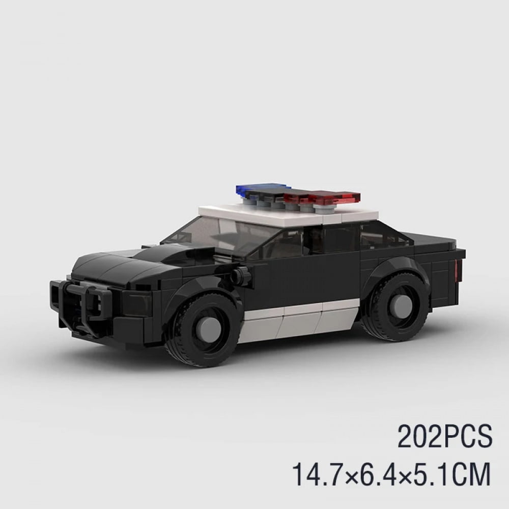 City Police Cars Victoria MOC Vehicle SWAT Patrol M5 M8 Building Blocks ...