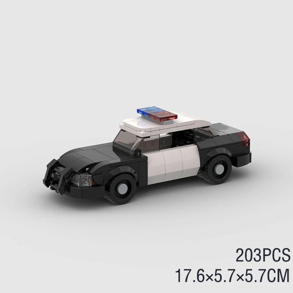City Police Cars Victoria MOC Vehicle SWAT Patrol M5 M8 Building Blocks ...
