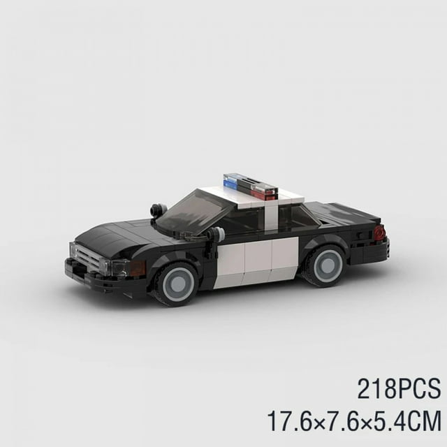 City Police Cars Victoria MOC Vehicle SWAT Patrol M5 M8 Building Blocks ...