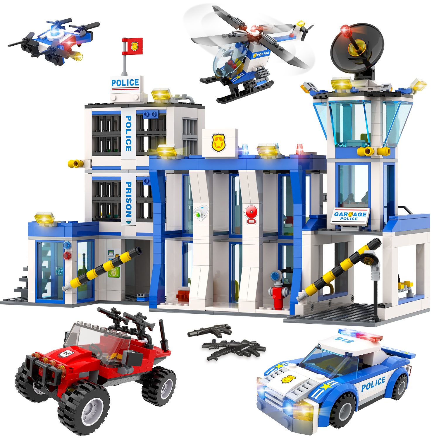 LEGO City Police Helicopter Surveillance Building Set - Walmart.com