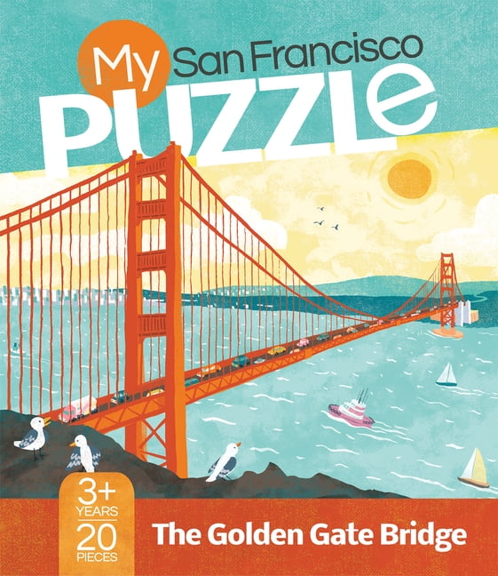 City Puzzles: My San Francisco 20-Piece Puzzle: The Golden Gate Bridge ...