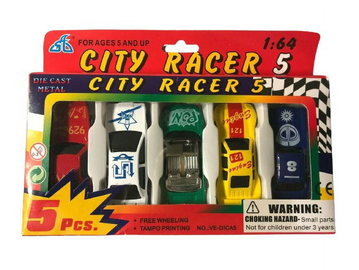 City Racer Die Cast Metal Toy Cars Assorted - 5 ct - Walmart.com