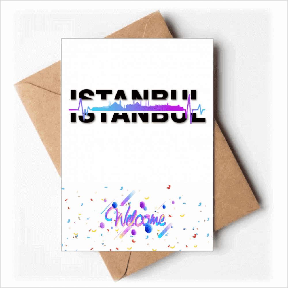 City Radio Istanbul Building Welcome Back Greeting Cards Envelopes ...