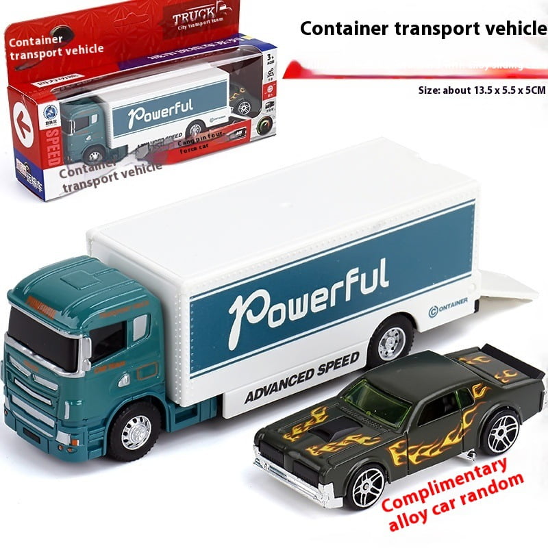 City Rescue Trailer Series Alloy City Transport Vehicle Model Car Small ...