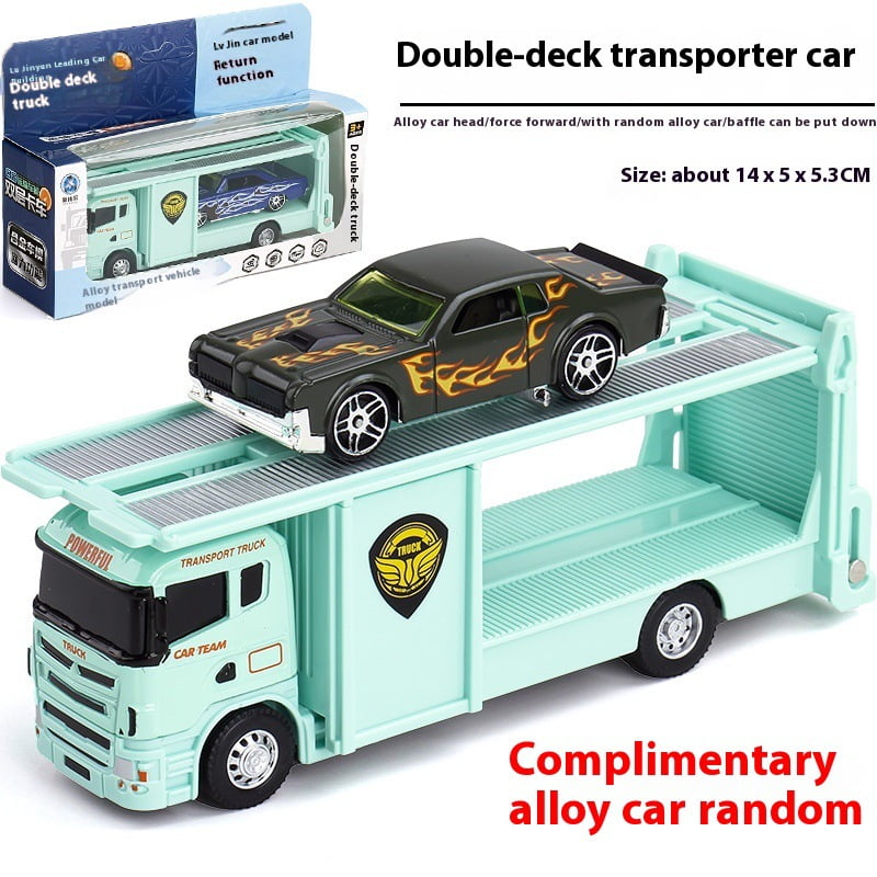 City Rescue Trailer Series Alloy City Transport Vehicle Model Car Small ...