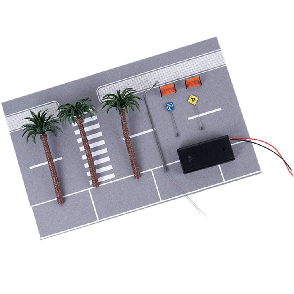 City Road Model Set Accessories Kits with Chair for 1/64 Miniature Road ...