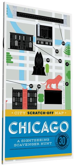City Scratch Off Maps: City Scratch-Off Map: Chicago : A Sightseeing ...