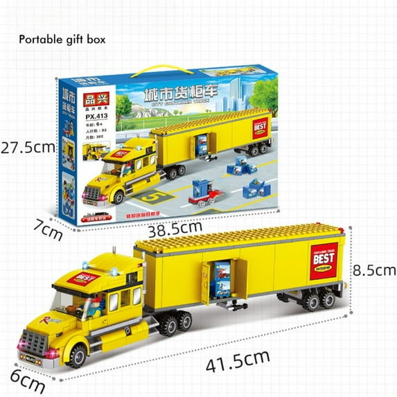 City Series Passenger Bus Building Block Double Deckers Travel Bus ...