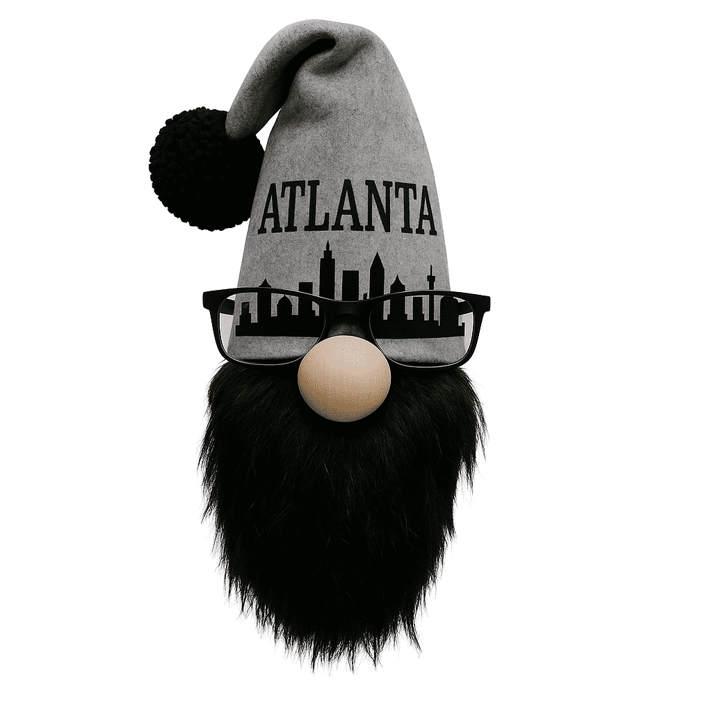 City Skyline Atlanta Eyewear Stand Gnome – 8” Fabric Hat Glasses Holder ...