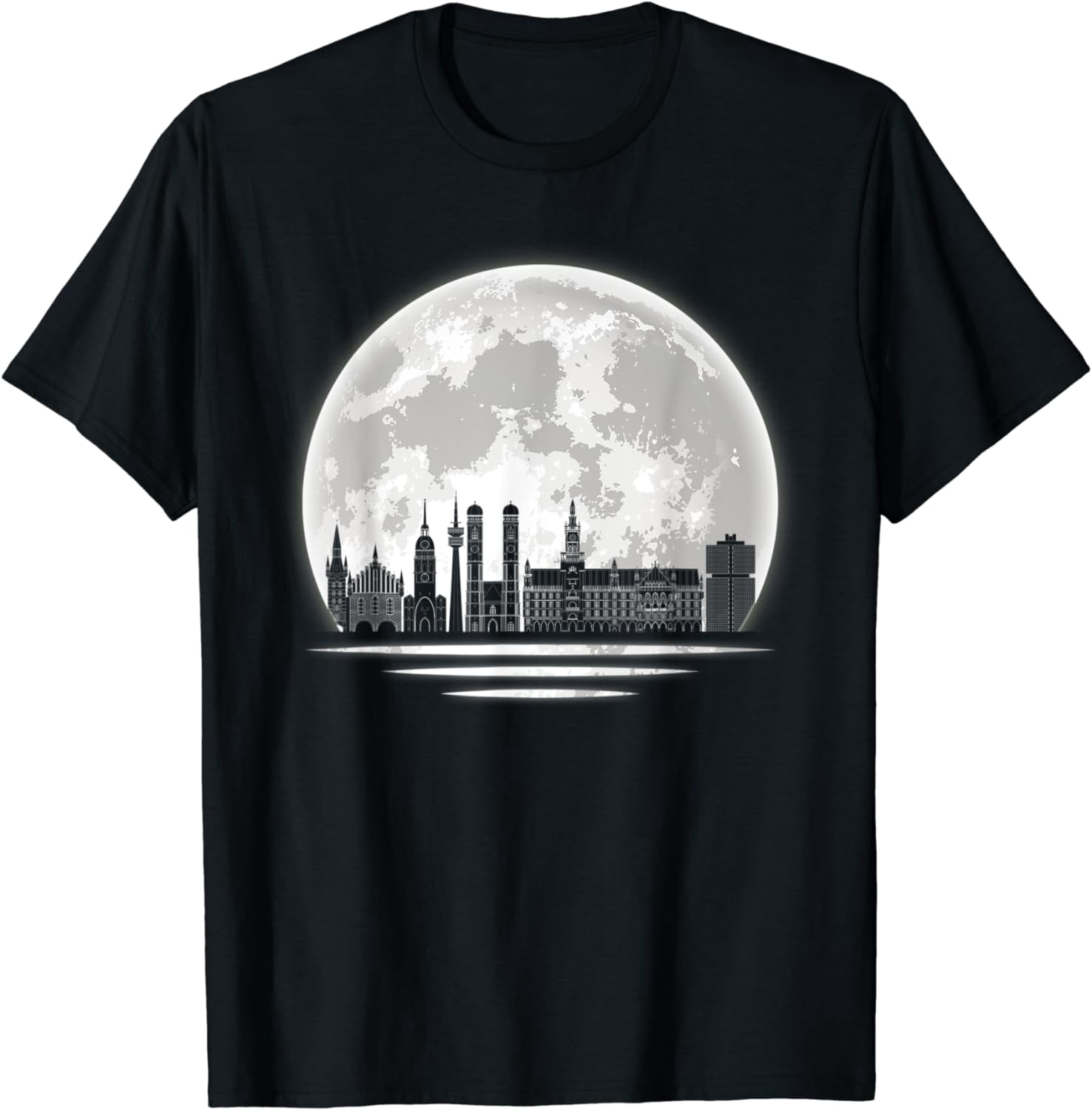 City Skyline, Munich T-Shirt mens t hirt men，black，women，misfits ...