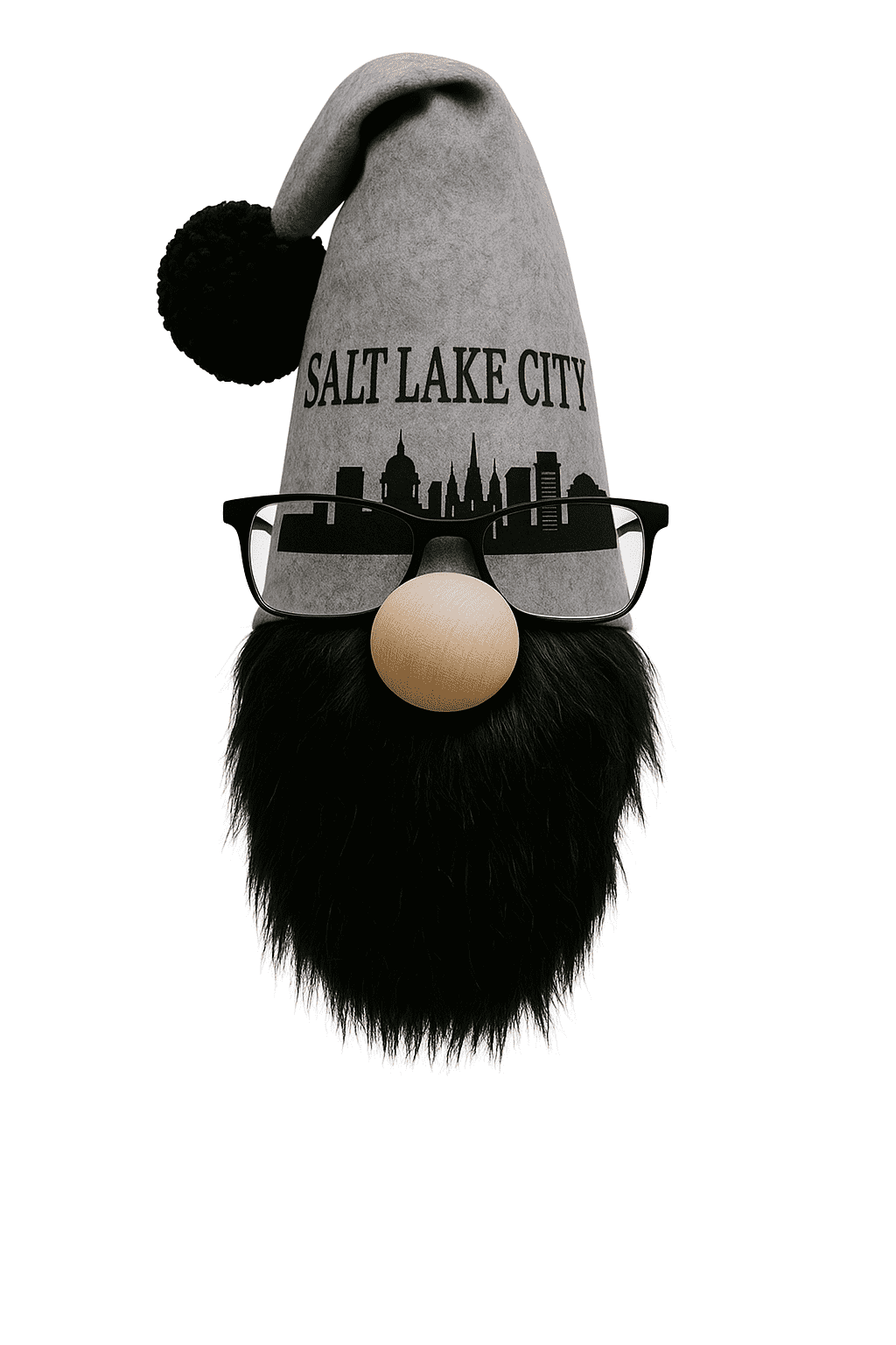 City Skyline Salt Lake City Eyewear Stand Gnome – 8” Fabric Hat Glasses ...