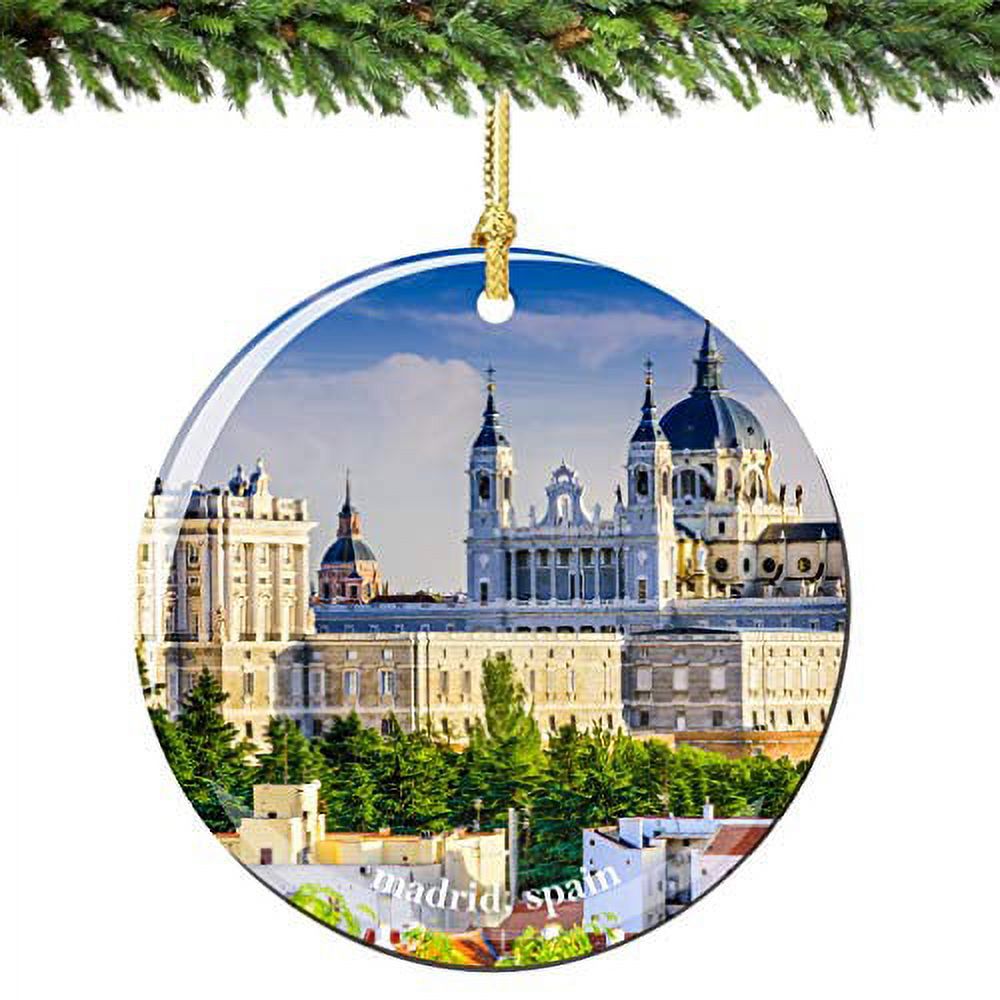 City-Souvenirs Madrid Spain Christmas Ornament 2.75 Inch Double Sided ...