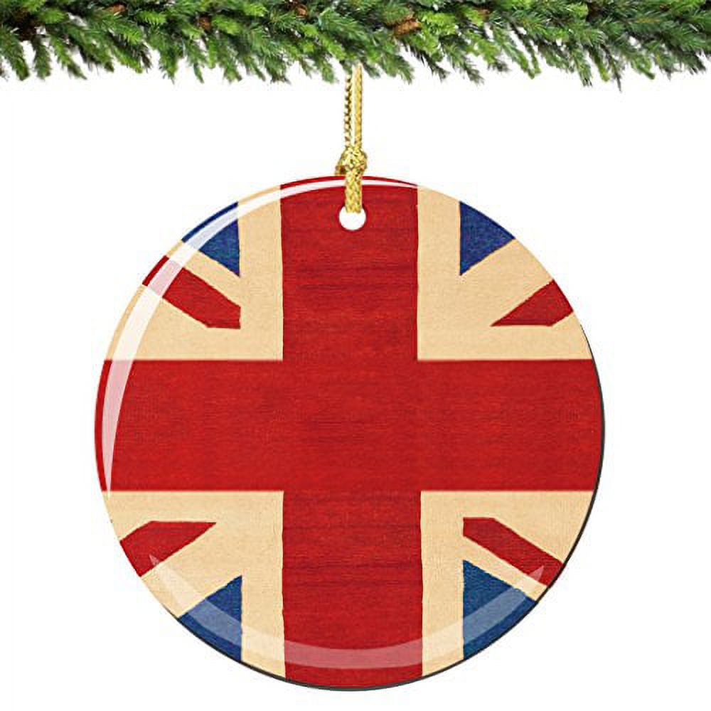 City-Souvenirs Union Jack Christmas Ornament Porcelain, 2.75 Inch ...
