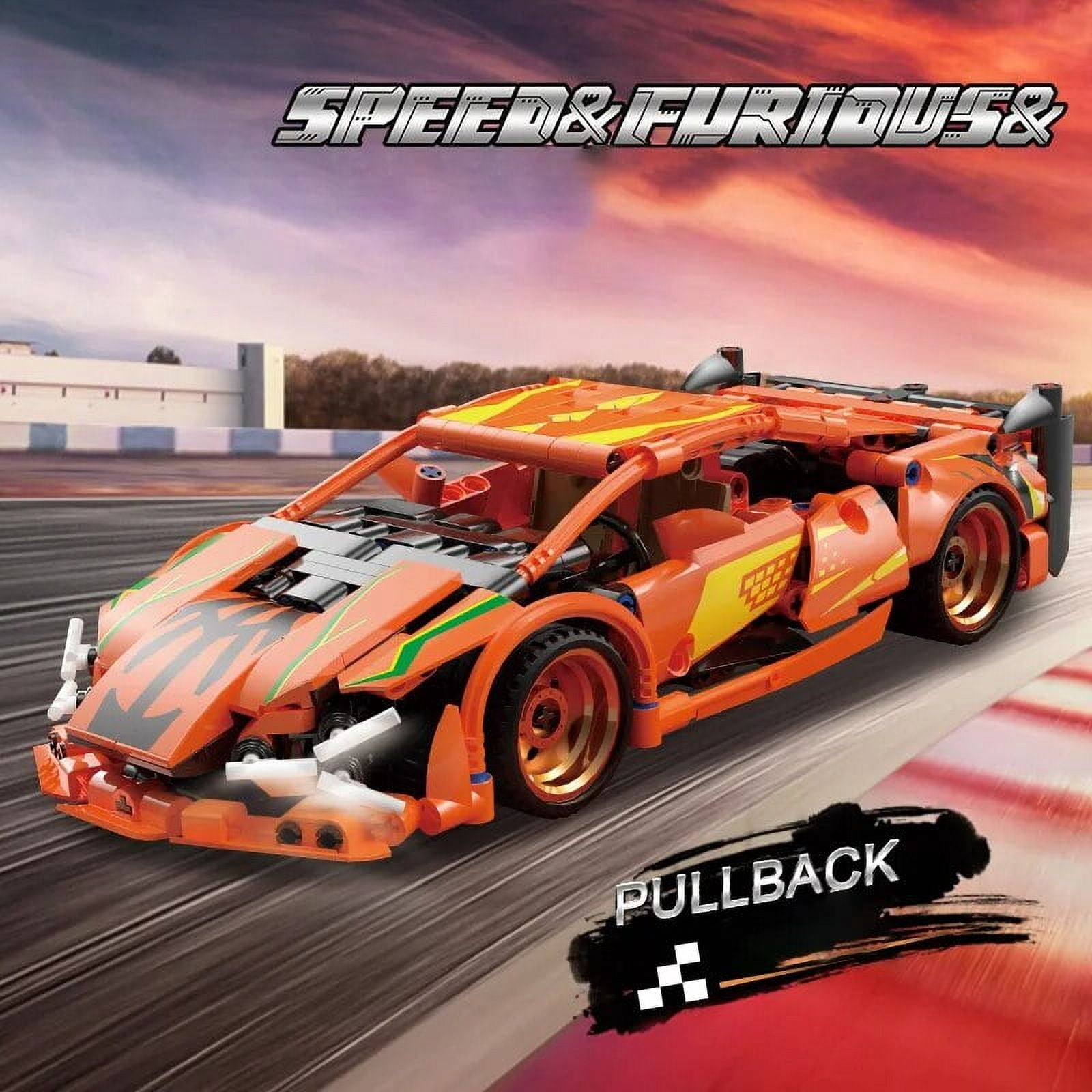 City Speed Car Building Blocks 451PCS Luxury Auto Racing Vehicle with ...