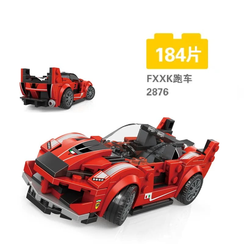 City Speed Champion Sport Car Building Blocks Racing Vehicle Technical ...
