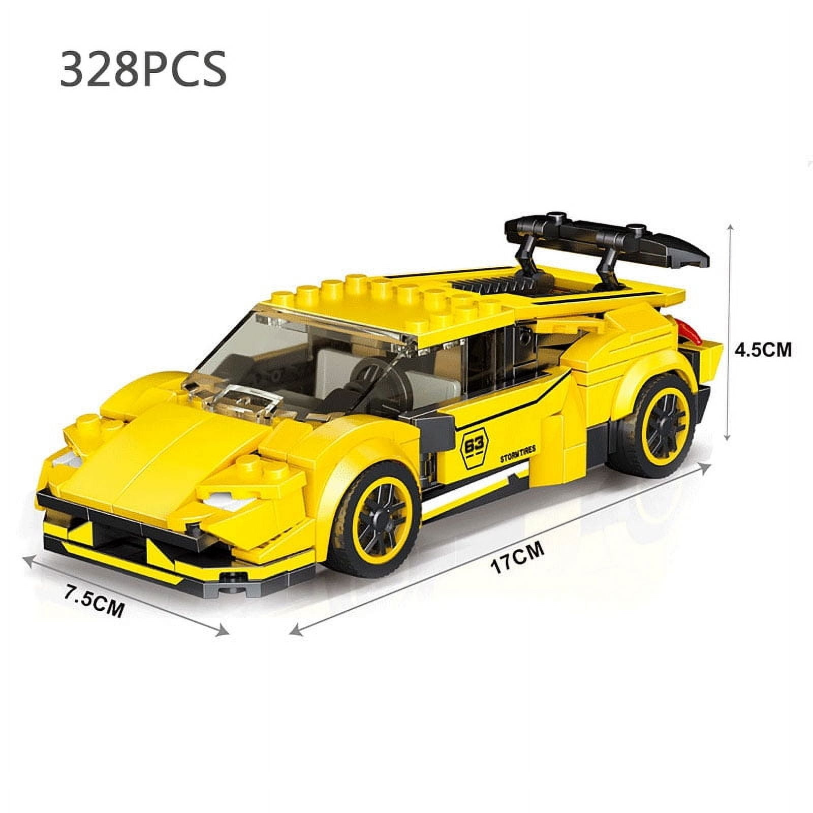 City Speed Champion Sport Racing Cars Building Blocks Model MOC Bricks ...