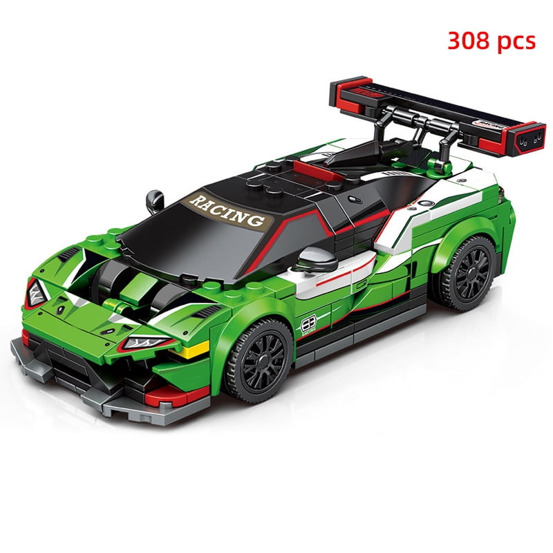 City Speed Champion Technical Car Racing Car Building Blocks Garage ...