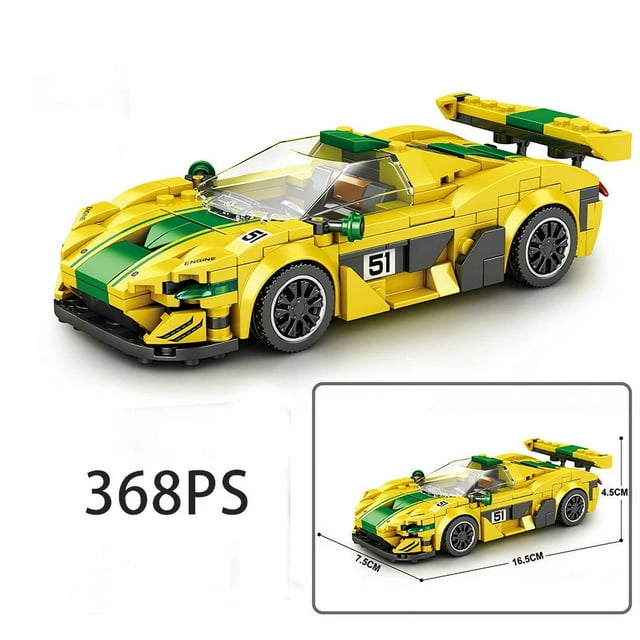 City Speed Champion Technical Car Sports Racing Car Vehicle Racer Moc ...