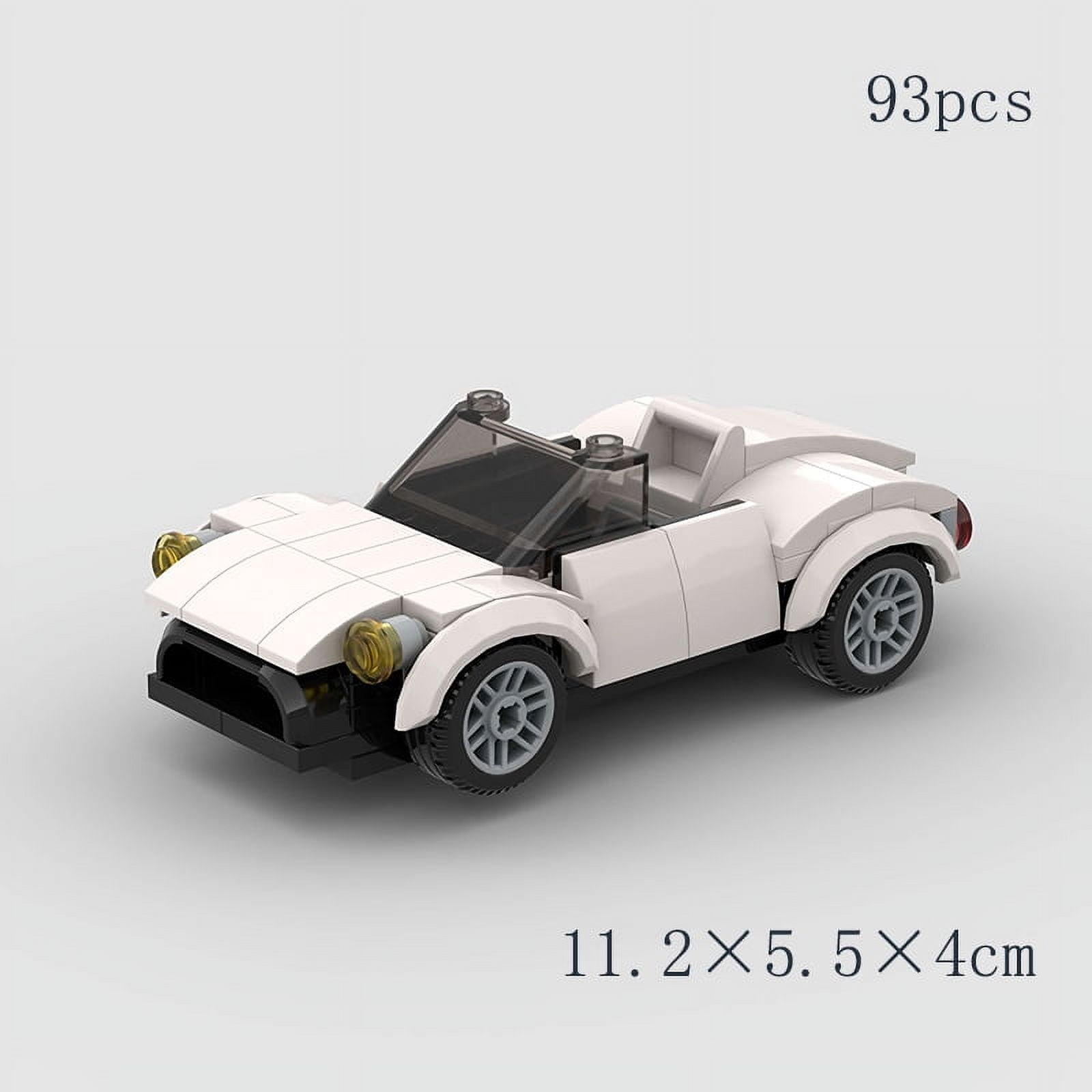 City Speed Convertible MOC Old Car Super Race Vehicle Model Building ...