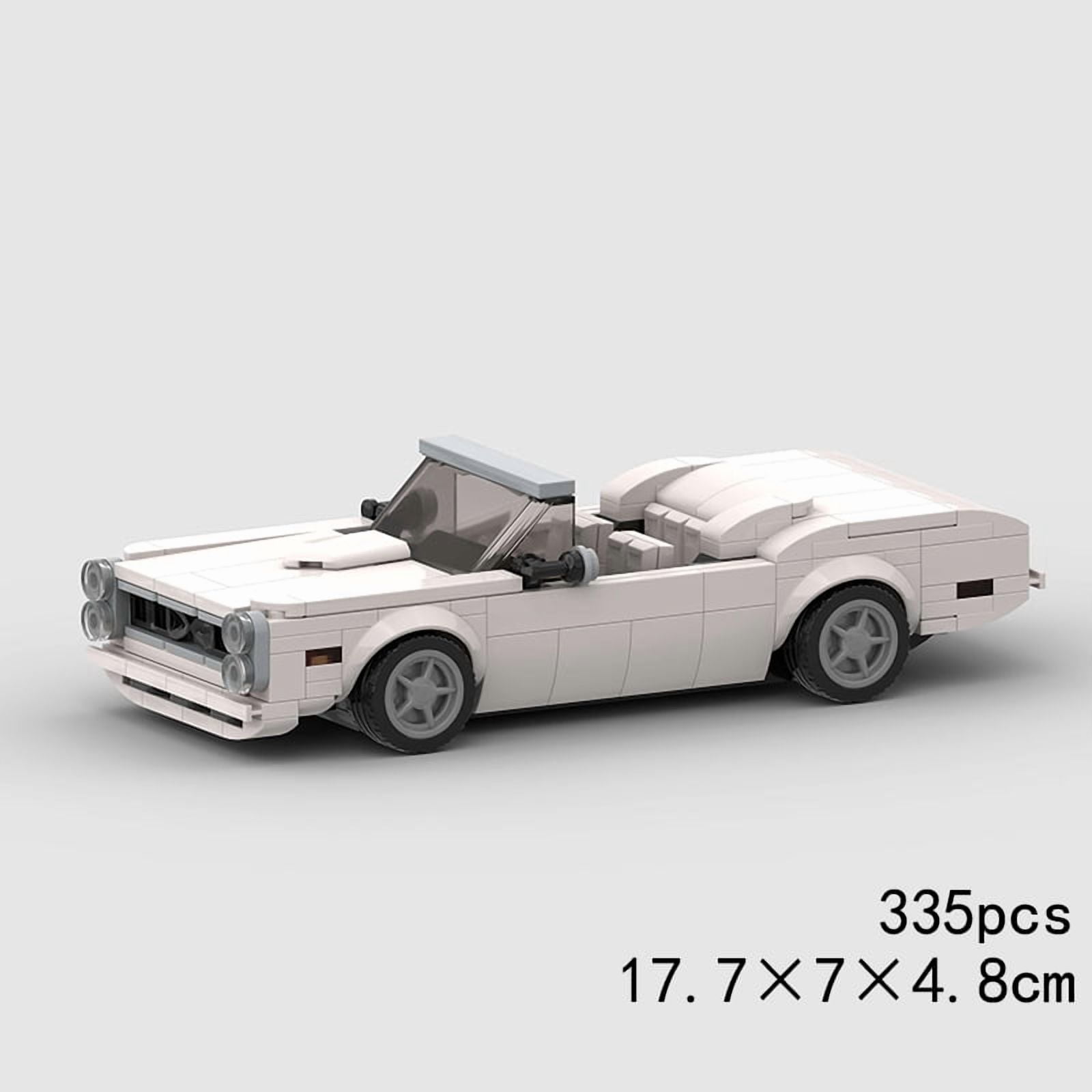 City Speed Convertible MOC Old Car Super Race Vehicle Model Building ...