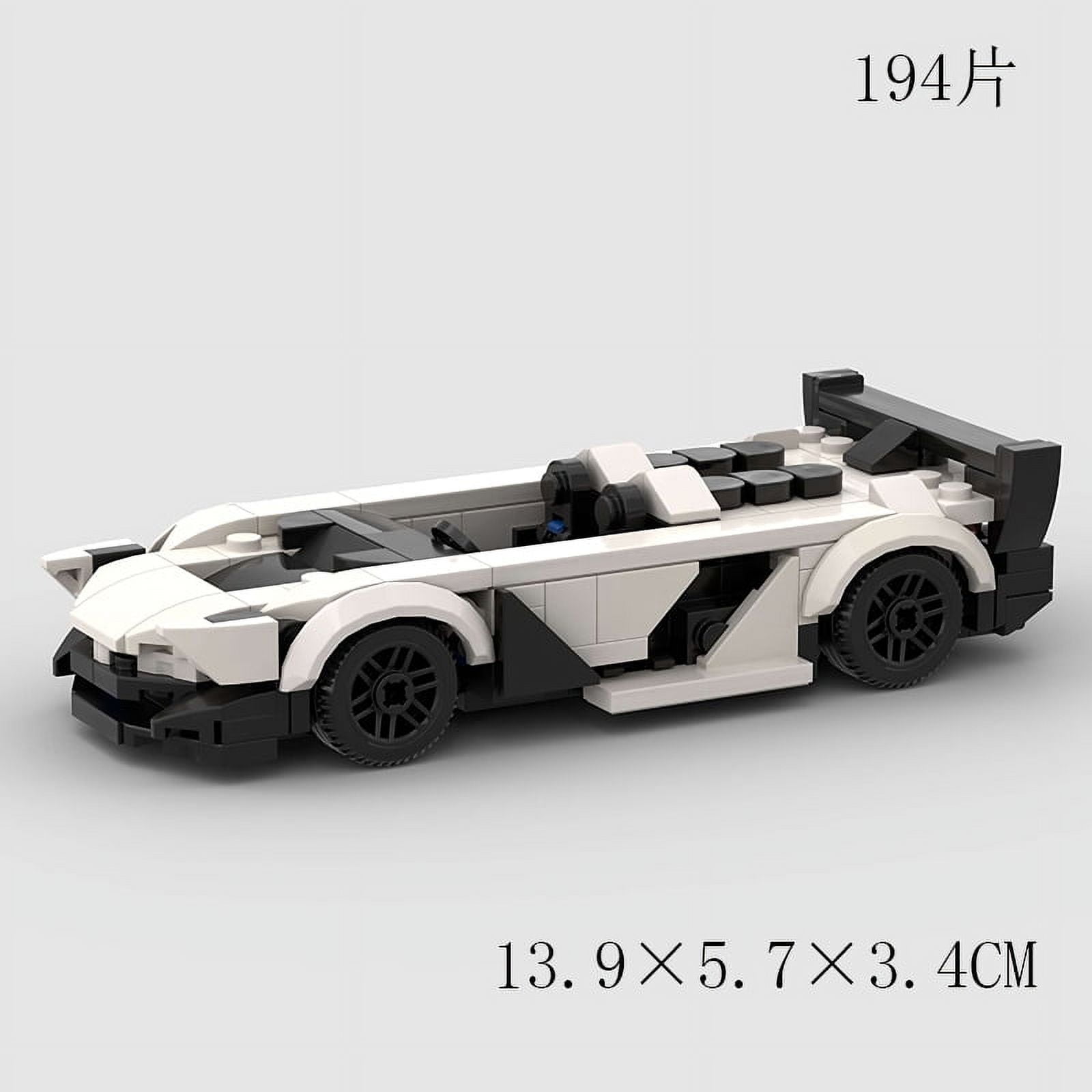 City Speed Convertible MOC Old Car Super Race Vehicle Model Building ...