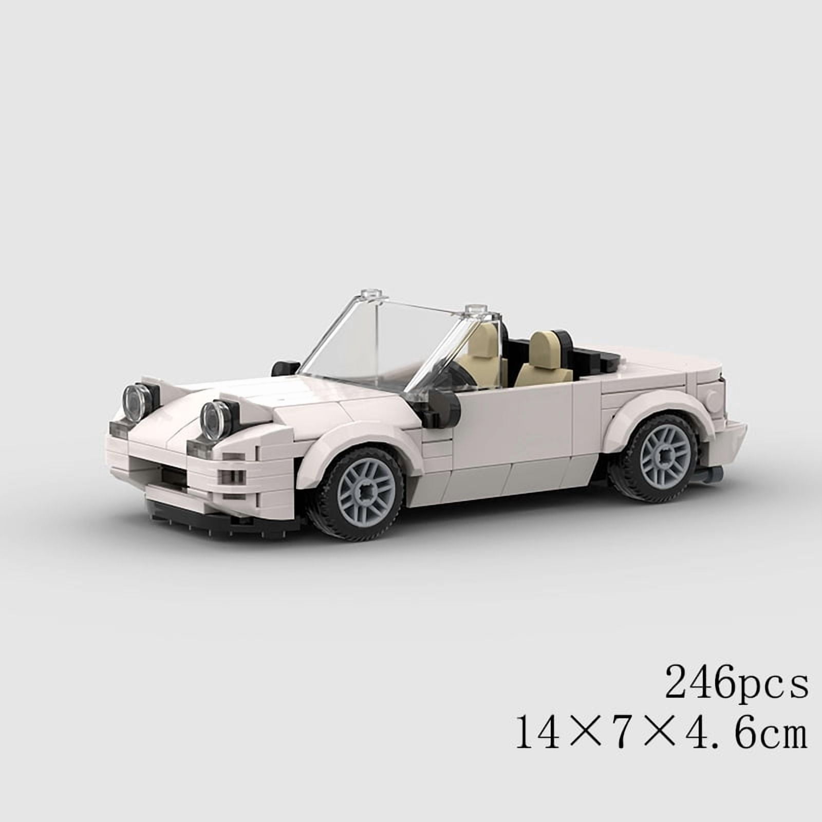 City Speed Convertible MOC Old Car Super Race Vehicle Model Building ...