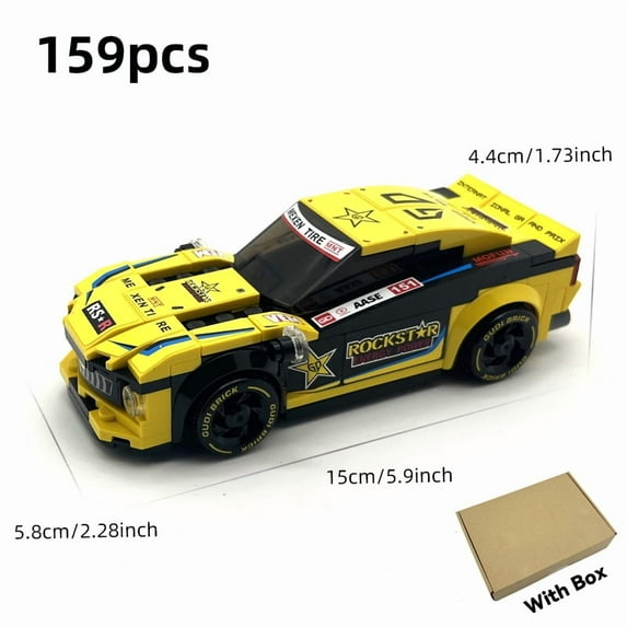 City Speed Sports Racing Car Vehicle Building Blocks Toy Model Kits Set ...
