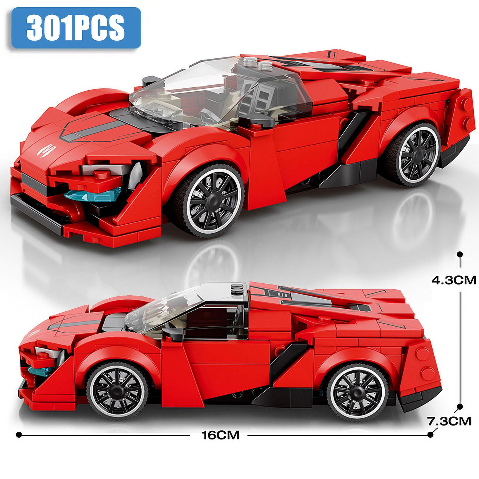 City Sports Car Series Building Blocks Speed Champion Racing Car Model ...