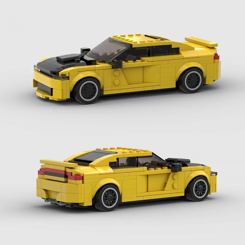 City Sports Car Series Building Blocks Speed Champion Racing MOC Challenger Hellcat Bricks Kit ...