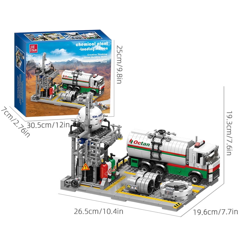 City Street View Building Blocks Natural Gas Storage Center Laboratory ...