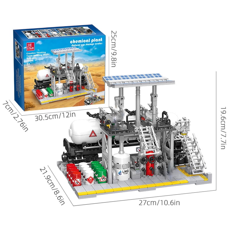 City Street View Building Blocks Natural Gas Storage Center Laboratory ...