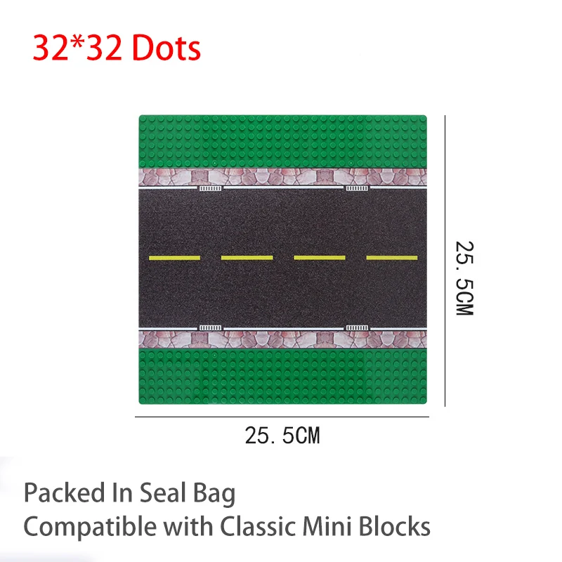 City Street View Road BasePlate Building Blocks 32*32 Dots Blocks DIY ...