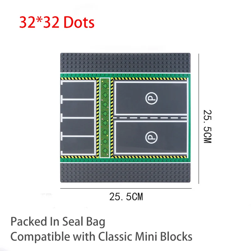 City Street View Road BasePlate Building Blocks 32*32 Dots Blocks DIY ...