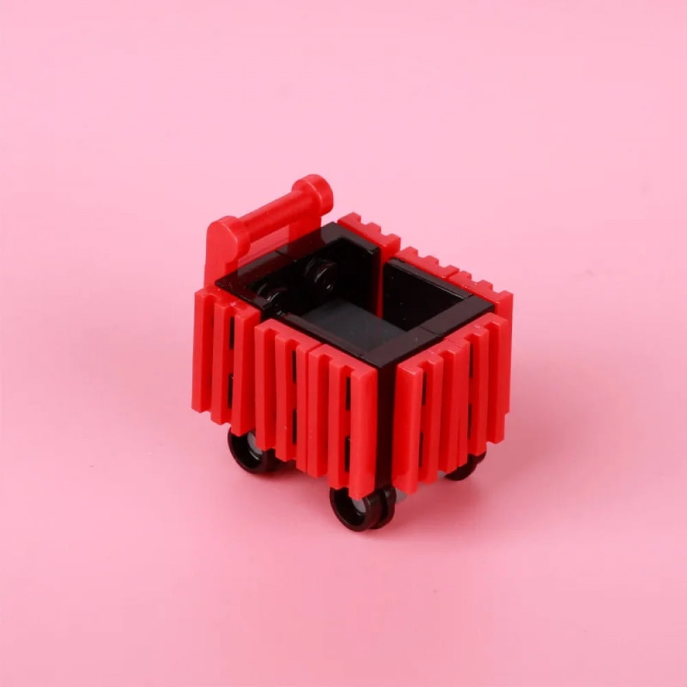 City Street View Scene Building Blocks Furniture Supermarket Cinema ...