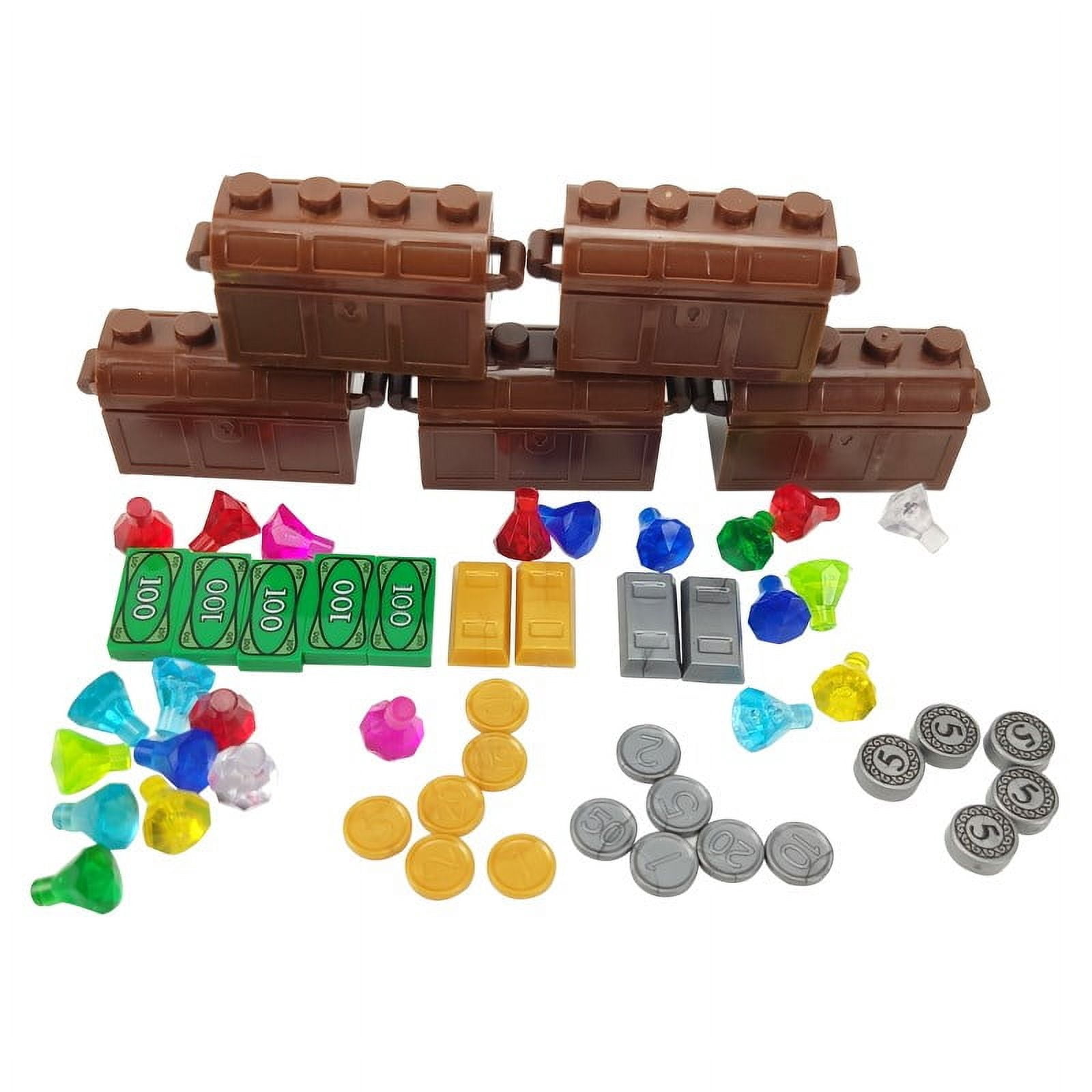 City Strongbox Coin Diamond Gold Silver Money Set Accessories Building ...