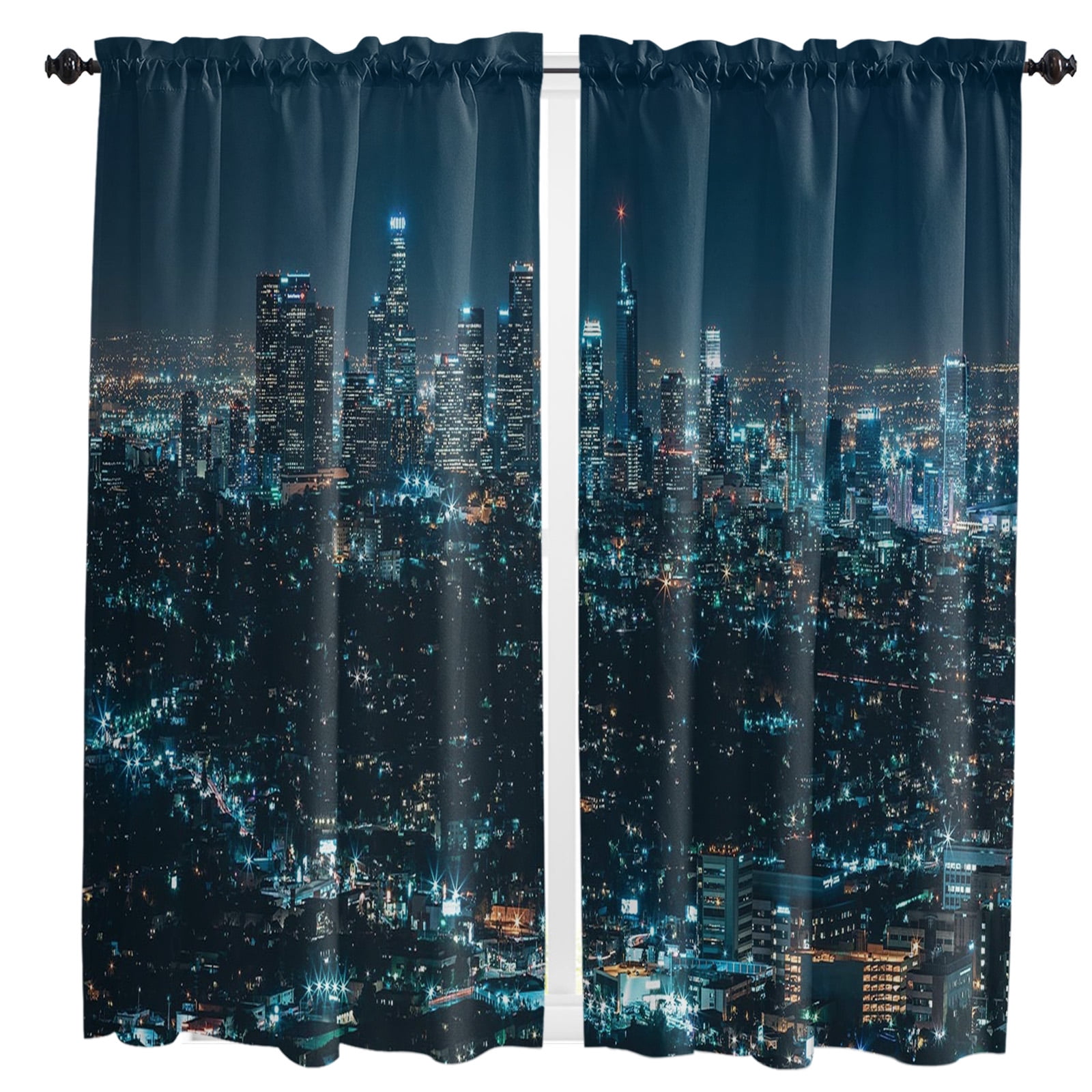 City Tokyo Tower Night Building Cityscape Scenery Curtains in the ...
