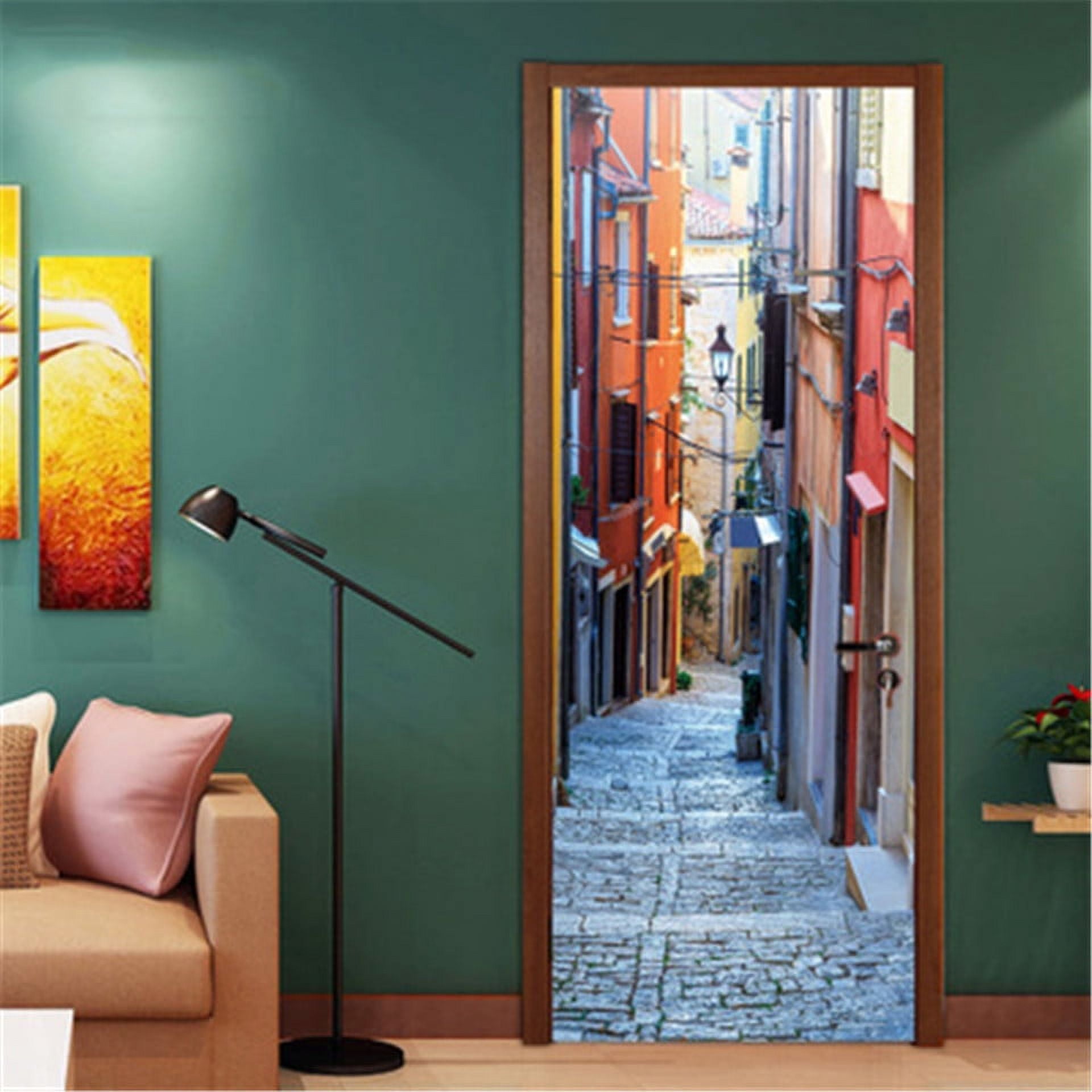 City Track Stickers on the Doors Home Design Peel and Stick Wallpaper ...