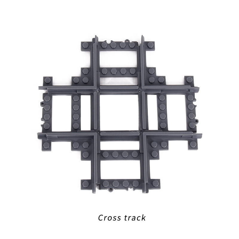 City Trains Flexible Tracks Forked Straight Curved Soft Rails Track ...