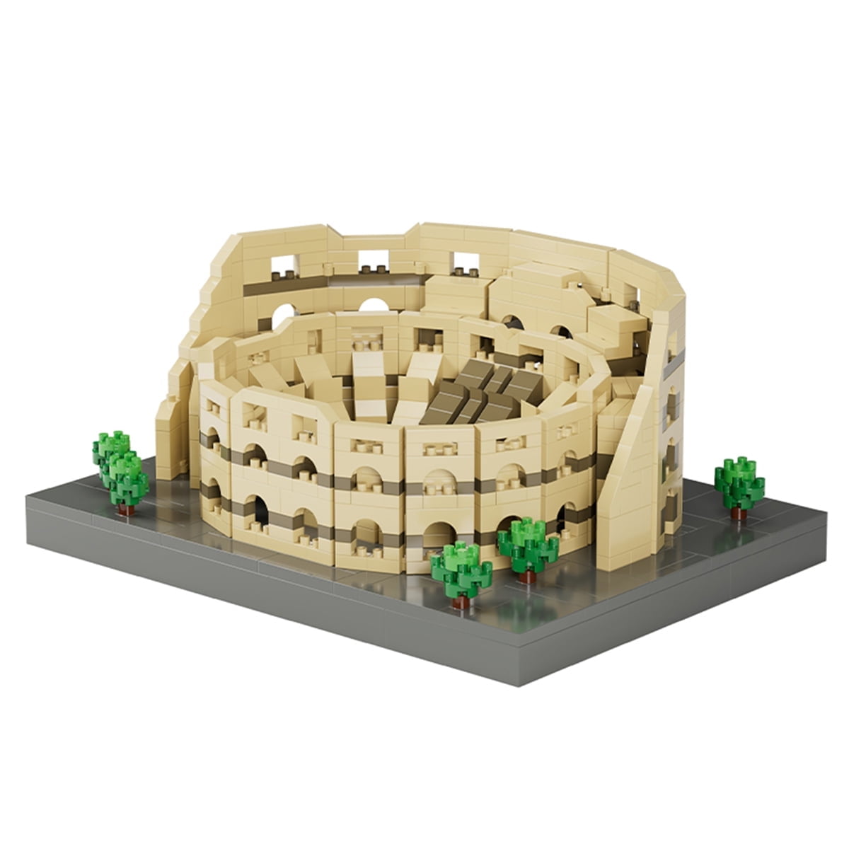 City Traveler Series Roman Colosseum Simulation Model Toy 1043pcs Micro ...