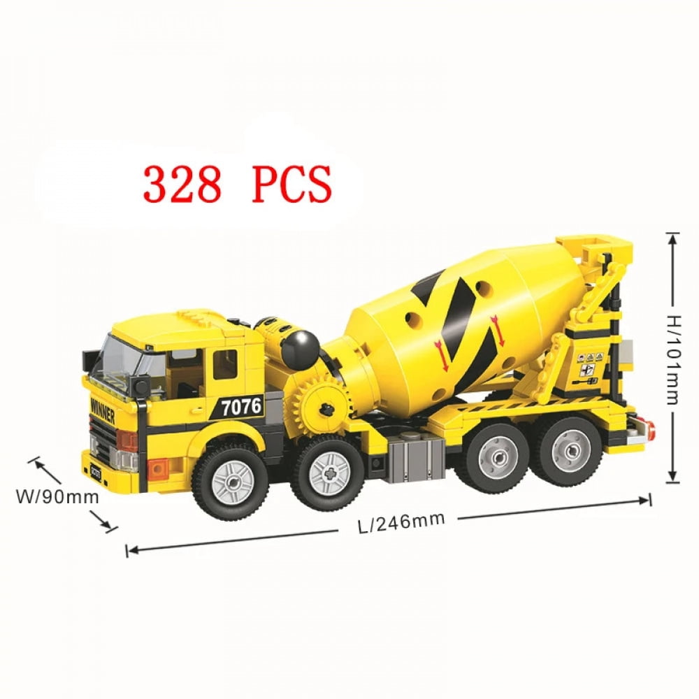 City Truck Vehicle Pickup Heavy Cargo Transport Model Building Blocks ...