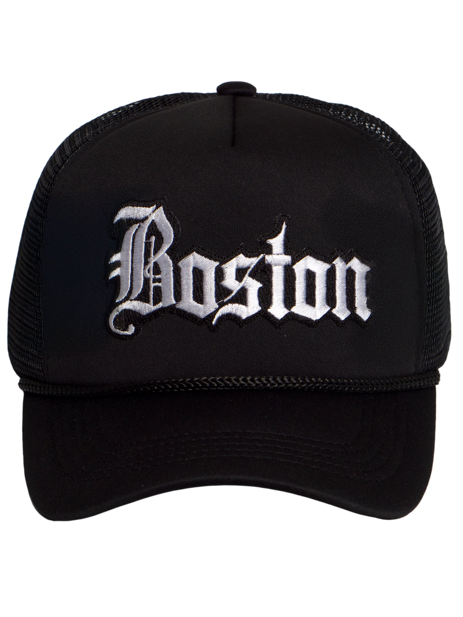 City Trucker Hat – Old English Snapback Vintage Streetwear Cap Hat for ...