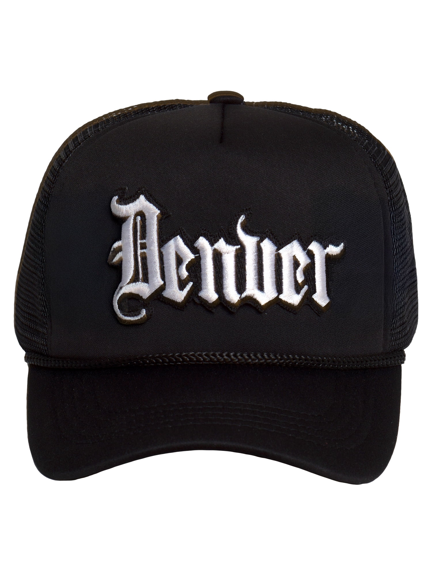 City Trucker Hat – Old English Snapback Vintage Streetwear Cap Hat for ...