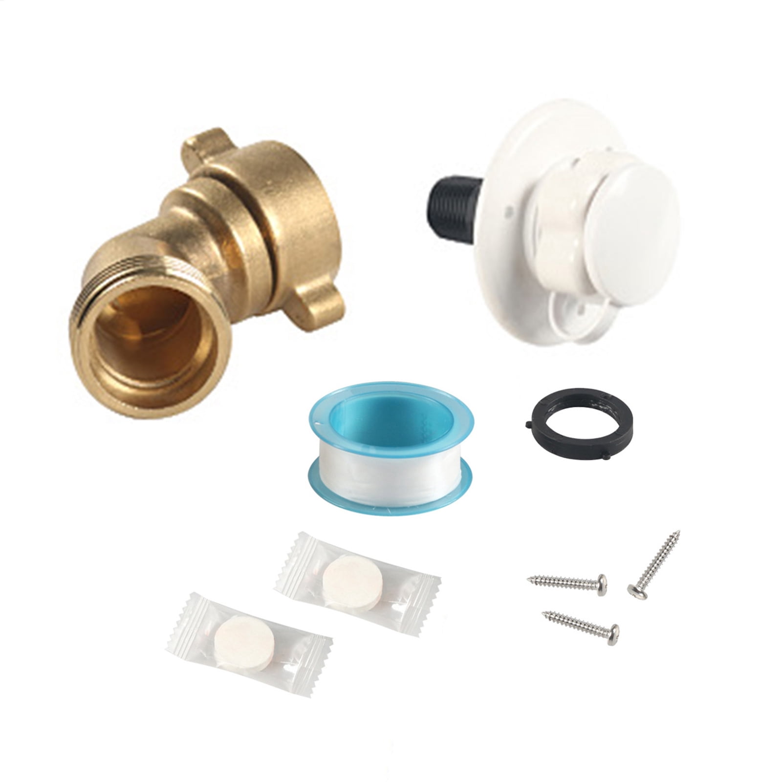 City Water Fill Inlet White Optional Hoses Elbow Flange Brass with ...