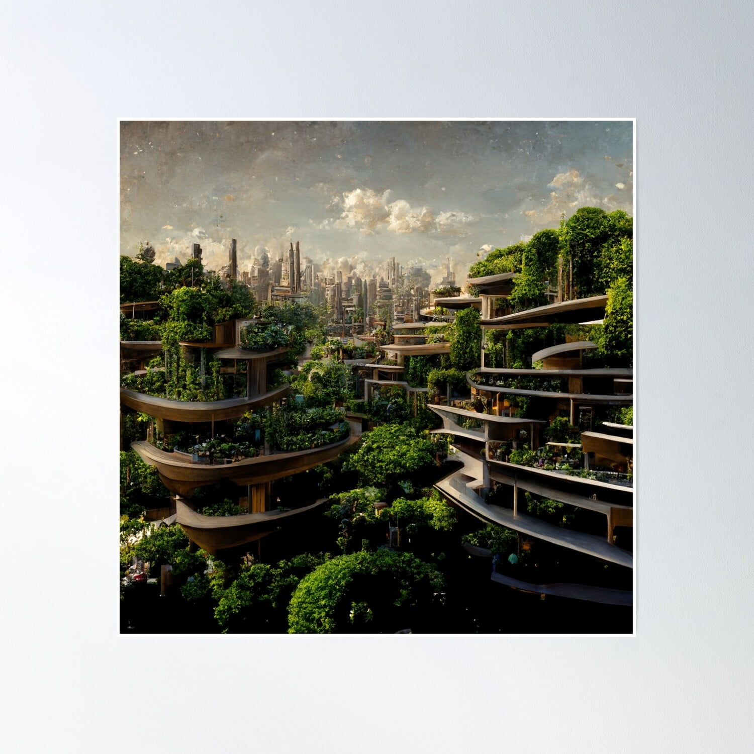 City Without Streets Poster Wall Art, Modern Wall Decor, 24x36 UNFRAMED ...