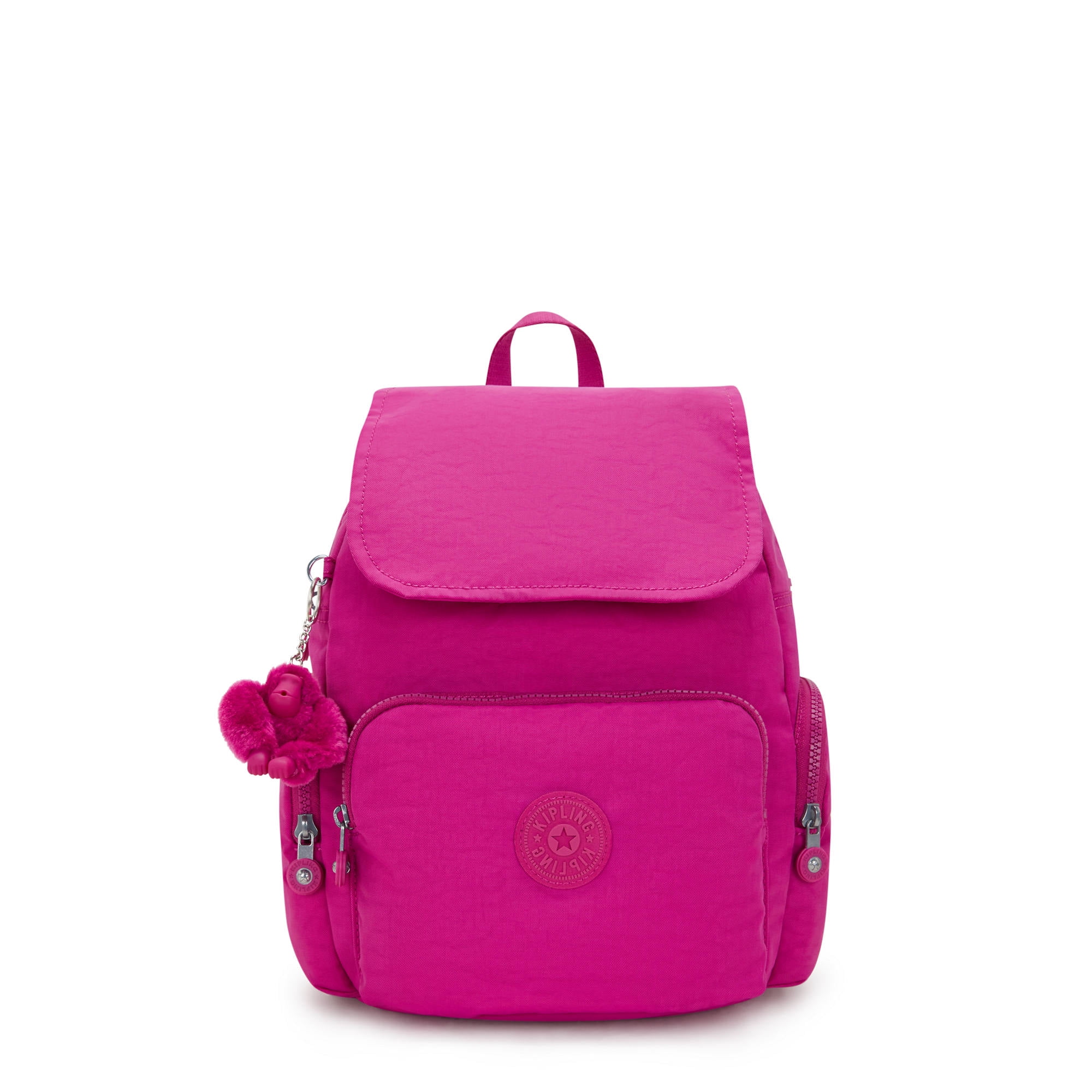 Kipling City Zip Small Backpack Glowing Fuchsia - Walmart.com