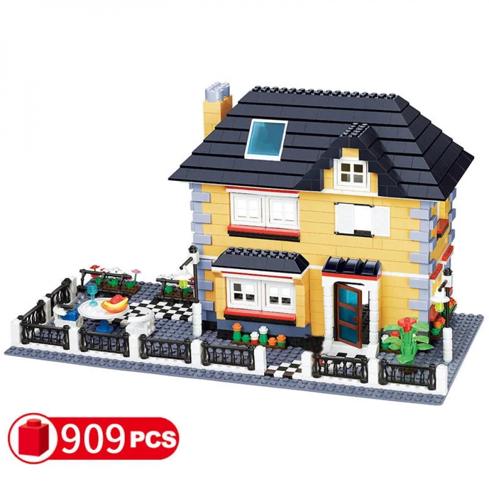 City house architecture Super Villa Cottage creative set model building ...