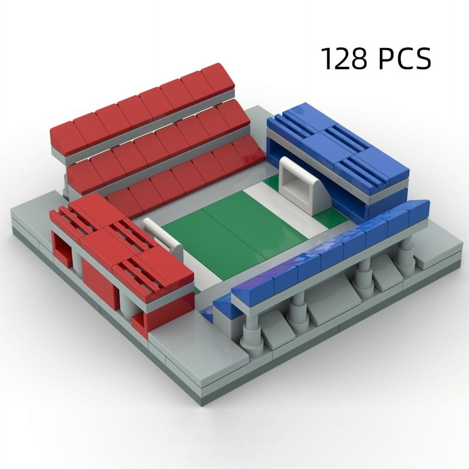 City mini Soccer Field Model Building Blocks Creative Bricks Stadium ...