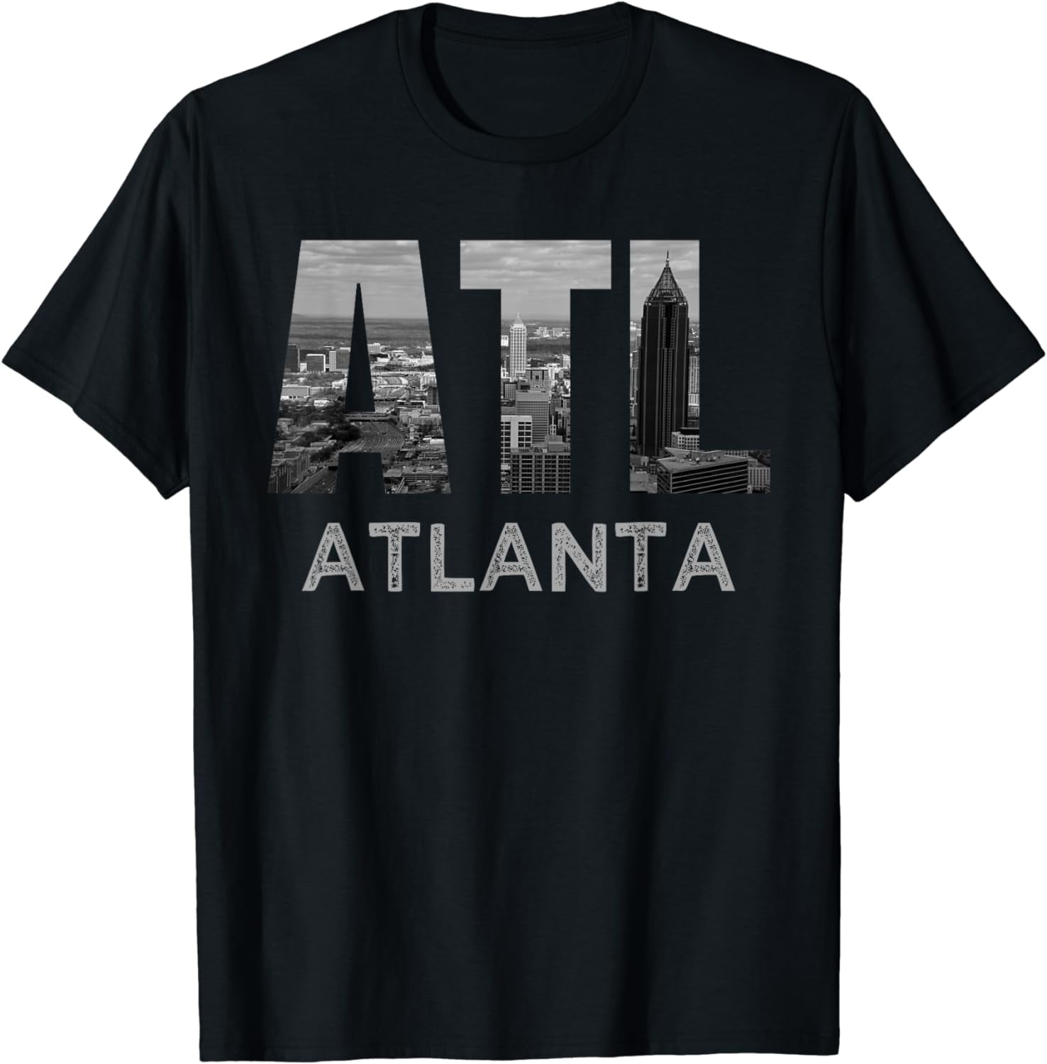 City of Atlanta Georgia Skyline Cityscape Downtown ATL Home T-Shirt ...